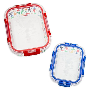 Disney Mickey Mouse and Friends Glass Storage Container Set
