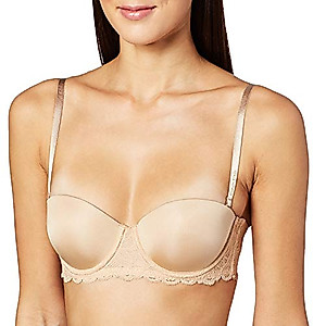 Calvin Klein Women's Seductive Comfort Lift Strapless Multiway Bra, Bare, 36A