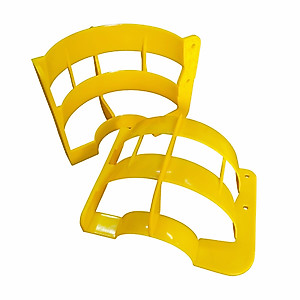 NorthBoat 9" Propeller Safety Guard for 9.9-20 HP Outboard Motors Polypropylene Marine Thruster Protective Cover, Yellow Cage