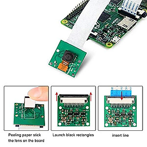 DollaTek 5MP 1080P Mini Camera Video Module Sensor OV5647 Camera Video Module for Raspberry Pi 2/3 Mode 3B+