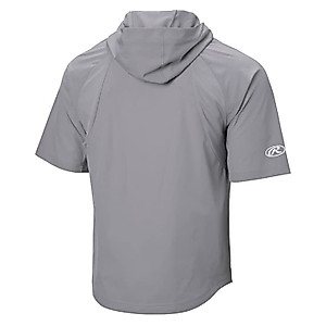 Rawlings Men's Standard Adult Color Sync Short Sleeve Jacket, X-Large, Blue Grey