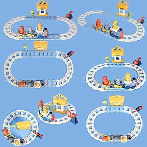 Musical Train Track Set Toys for Toddler 3yrs Old Electric Animal Train Toy Birthday Gift for 3 4 5 6 7 Year Old Boys Toy for Boy Girl Kid Infant Gift