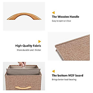 CubiCubi Tall Dresser Storage Chest, Vanity Furniture Cabinet Tower Unit for Bedroom, Office, and Closet, 5 Removable Drawers with Wood Top, Chocolate