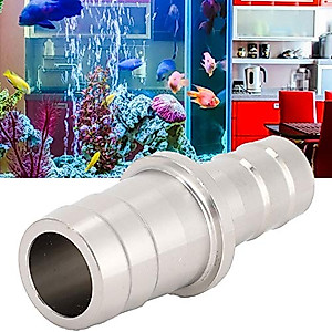Aquarium Hose Adapter, Stainless Steel Fish Tank Water Pipe Adapter Converter Aquarium Tubing Pipe Connector Hose Joint Fittings(12mm to 16mm)