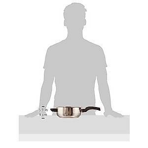 PRESTIGE PRDA3 Prestige 3L Alpha Deluxe Induction Base Stainless Steel Pressure Cooker, 3.0-Liter