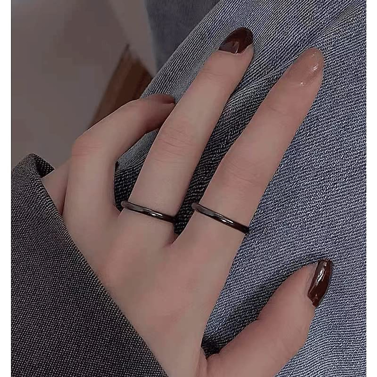 2mm 3mm 4mm 6mm 8mm Black/White Ceramic Rings for Men Women Comfort Fit Engagement Wedding Band Size 5-12 (3mm Black, 12)