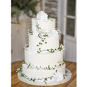 IPOPU 100 Pcs Artificial Rose Flower Heads Real Looking White Foam Fake Roses for DIY Wedding Baby Shower Centerpieces Arrangements Party Tables Home Decorations (White 1, Stemless)