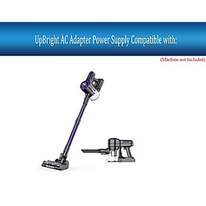 UpBright 26.5V AC/DC Adapter Compatible with Fykee A10 Pro A10PRO K-21B K21-BPro K21B 22.2V 2200mAh 2500mAh Li-ion Battery 250W Cordless Stick Vacuum Cleaner 26V 0.5A 500mA Power Supply Cord Charger