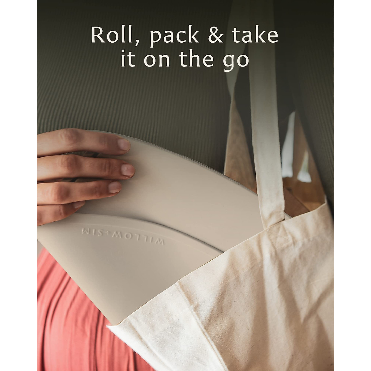 Willow + Sim Silicone Placemat for Kids - Travel Placemats for Toddlers, Non Slip Silicon Mat for Baby Eating, Best Kids Placemats for Dining Table Spills & Mess, Round, Nonslip, Safe & Easy to Clean