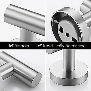 KES Towel Hook Bathroom Wall Heavy Duty Robe Hook Holder SUS304 Stainless Steel Brushed 2 Pack, A2164-2-P2