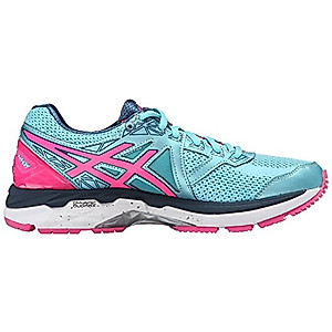 ASICS Women's GT-2000 4 Running Shoe, Turquoise/Hot Pink/Navy, 6 M US