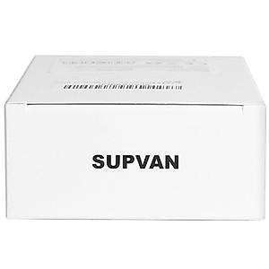 SUPVAN E10 Bluetooth Label Maker Machine with Tape, Continuous Waterproof Label, Versatile App with 35 Fonts and 1k+ Icons, Inkless Labeler for Home, Kitchen, School, Office Organization, Black