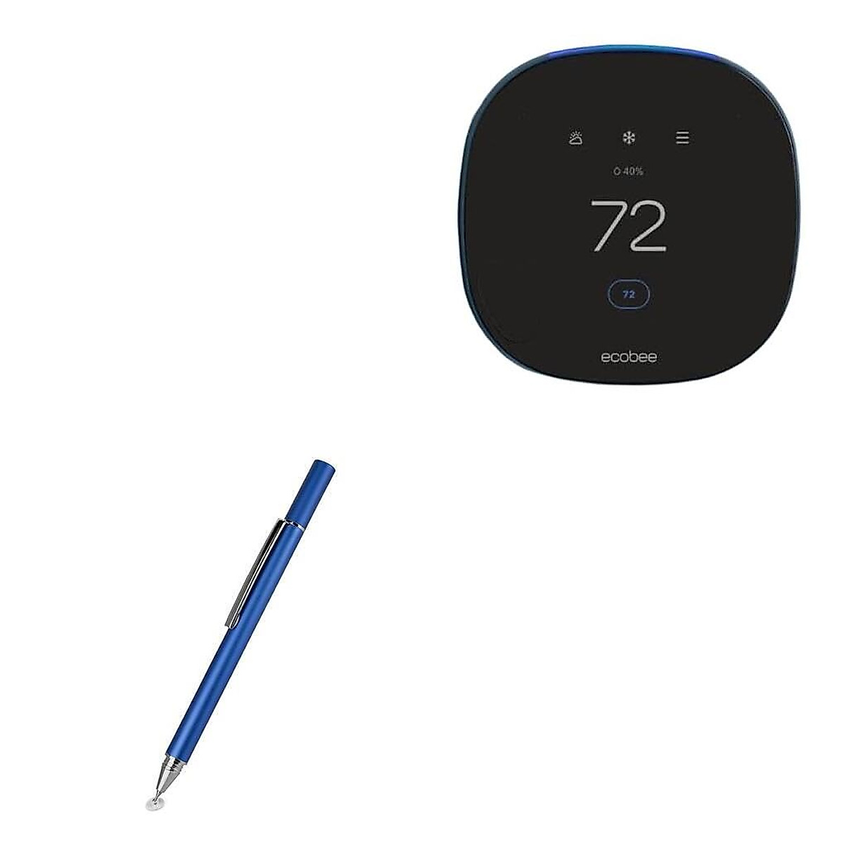 BoxWave Stylus Pen Compatible with Ecobee SmartThermostat EB-STATE5-01 - FineTouch Capacitive Stylus, Super Precise Stylus Pen - Lunar Blue
