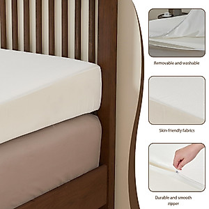 Cymula Mattress Wedge, 7-Inch Inclined King, Mattress Wedge for Acid Reflux, GERD, Snoring, Neck & Back Pain, Under Mattress Wedge with Washable Cover & Non-Slip Bottom for Bedroom