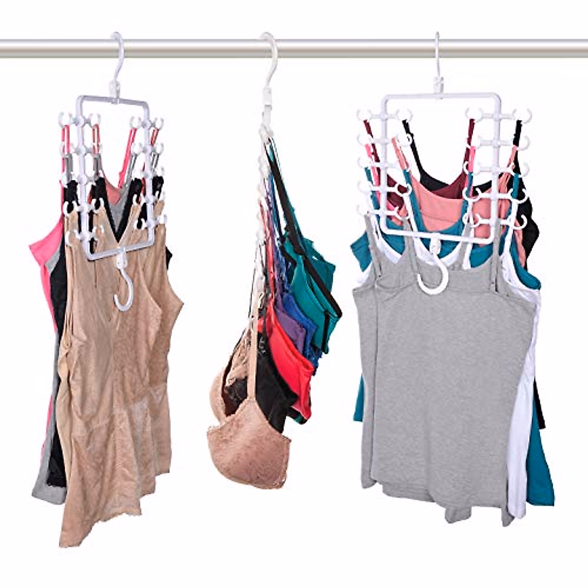 Wonder Hanger MAX Lingerie and Top Hanger, Patented & TRADEMARKED Closet Organizer and Space Saver