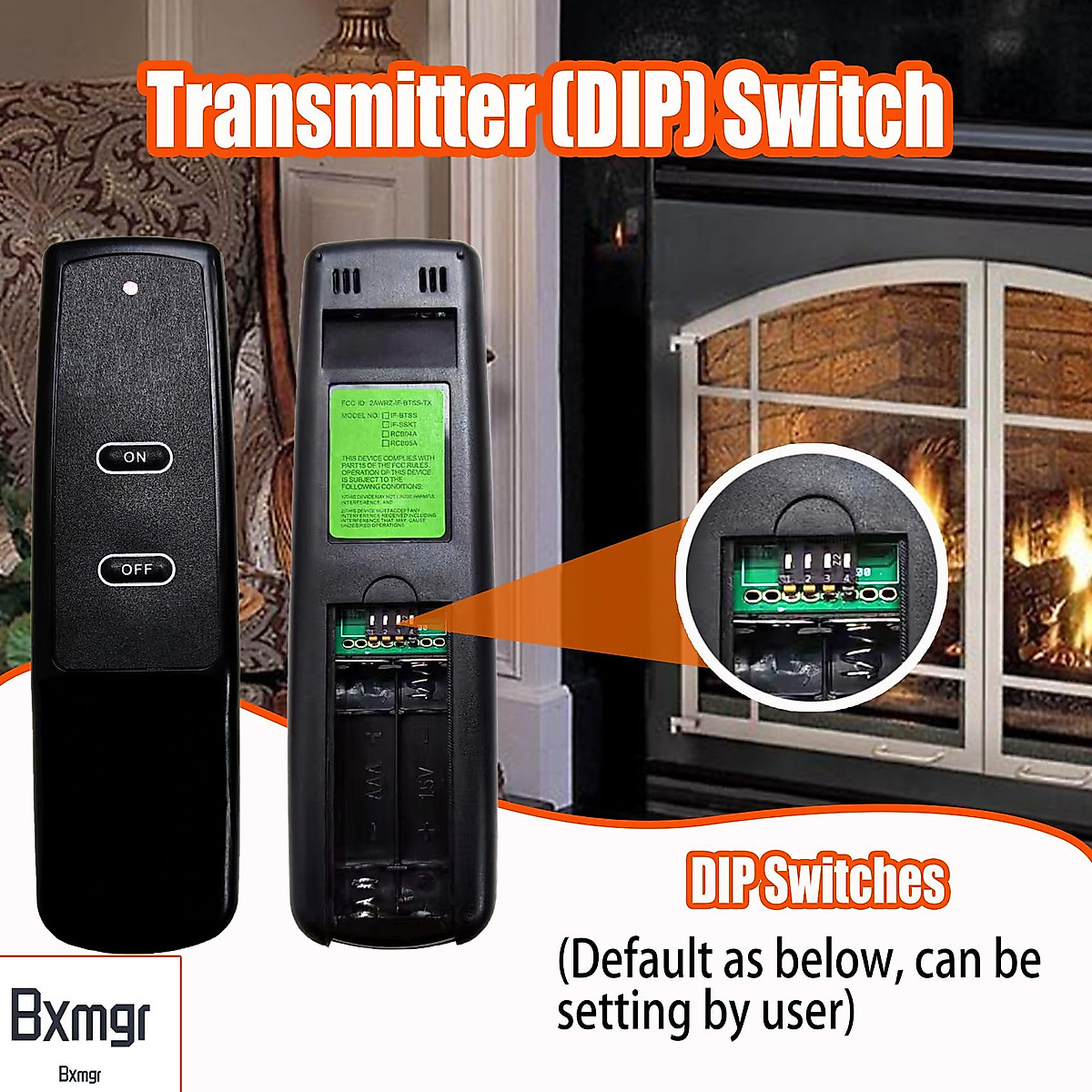 Upgrade Gas Fireplace Remote Switch System Kit for Standard Millivolt Valve Appliances,Compatible with Skytech,Majestic,Ambient,Empire,Monessen,Vermont Fireplaces,and Other Fireplaces,5 Year Warranty