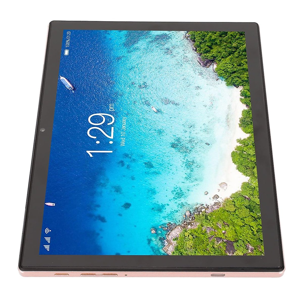 DAUZ Tablet PC, 100‑240V Octa Core CPU 4G Call for Android10 Tablet PC for Students (US Plug)