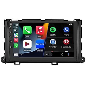 Android 12 Car Radio Stereo for Toyota Sienna 2011-2014 Wireless Apple CarPlay Andriod Auto 2G+32G with SWC WiFi GPS Navigation DSP Bluetooth FM