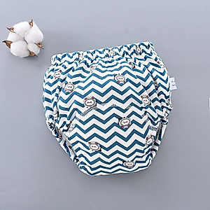 4 Pack Baby Toddler Potty Training Pants Layered Cotton Training Underwear for Toddlers Girls Boys (12-18 Months, B)