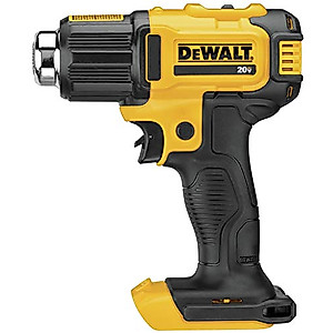 DEWALT 20V MAX Heat Gun Kit, Cordless, Up to 990 Degrees, 42 Minutes of Run Time, LED Light, Battery and Charger Included (DCE530P1)