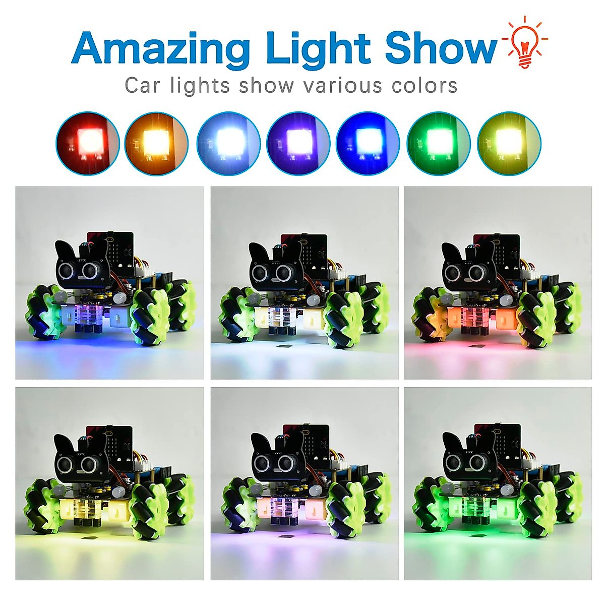 KEYESTUDIO Microbit 4WD Mecanum Car Kit V2 (with Micro:bit V2)