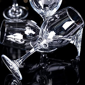 SUNNOW Vastto 10 Ounce Classic Crystal Wine Glass,for Home Dinning, Bar and Party,Set of 12