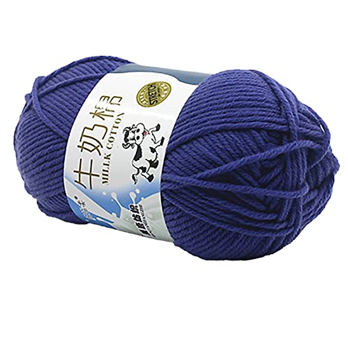 2 Set 1 Roll 5-Strand Wool Yarn Soft Warm DIY Beginner Needlework Hand Knitting Crochet Yarn Ball for Sewing Shop Hand Knitted Wool