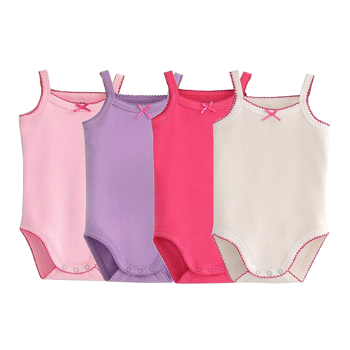 Infant/Toddler Baby Girls Spaghetti Strap Bodysuit Sleeveless Baby Tank Top Cotton Baby One-Pieces Pack of Summer Baby Clothes Outfit (2-3T)