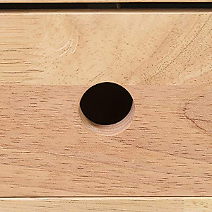 South Shore Furniture Sweedi Solid 1-Drawer Nightstand, Natural Wood, 15.75 in x 12.5 in x 19.75 in