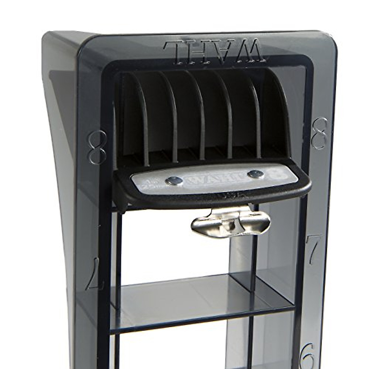 Wahl Professional Premium Black Cutting Guides #3171-500 - 1/8" to 1" - Fits All Full Size Wahl Clippers (Excludes Detachable Blade Clippers) 8 Pack