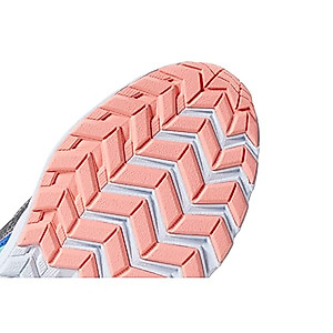 Saucony Cohesion 14 Alternative Closure Running Shoe, Silver/Periwinkle/Turq, 2 US Unisex Big Kid