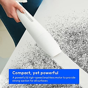 Bluefeel Handheld Cordless Lightweight Portable Vacuum Cleaner - High Power Suction 15000Pa | Innovative Home Car Office for Hair Dandruff Dust Crumbs Pollen Cleaning