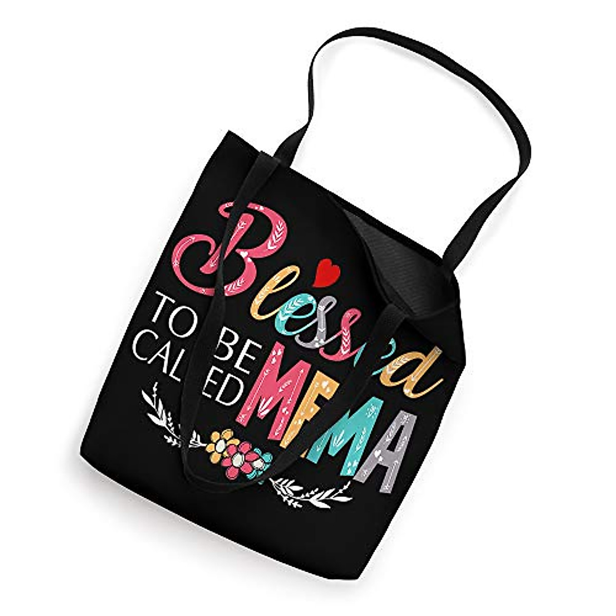 Blessed to be called Mema Colorful-Grandma Gift Tote Bag