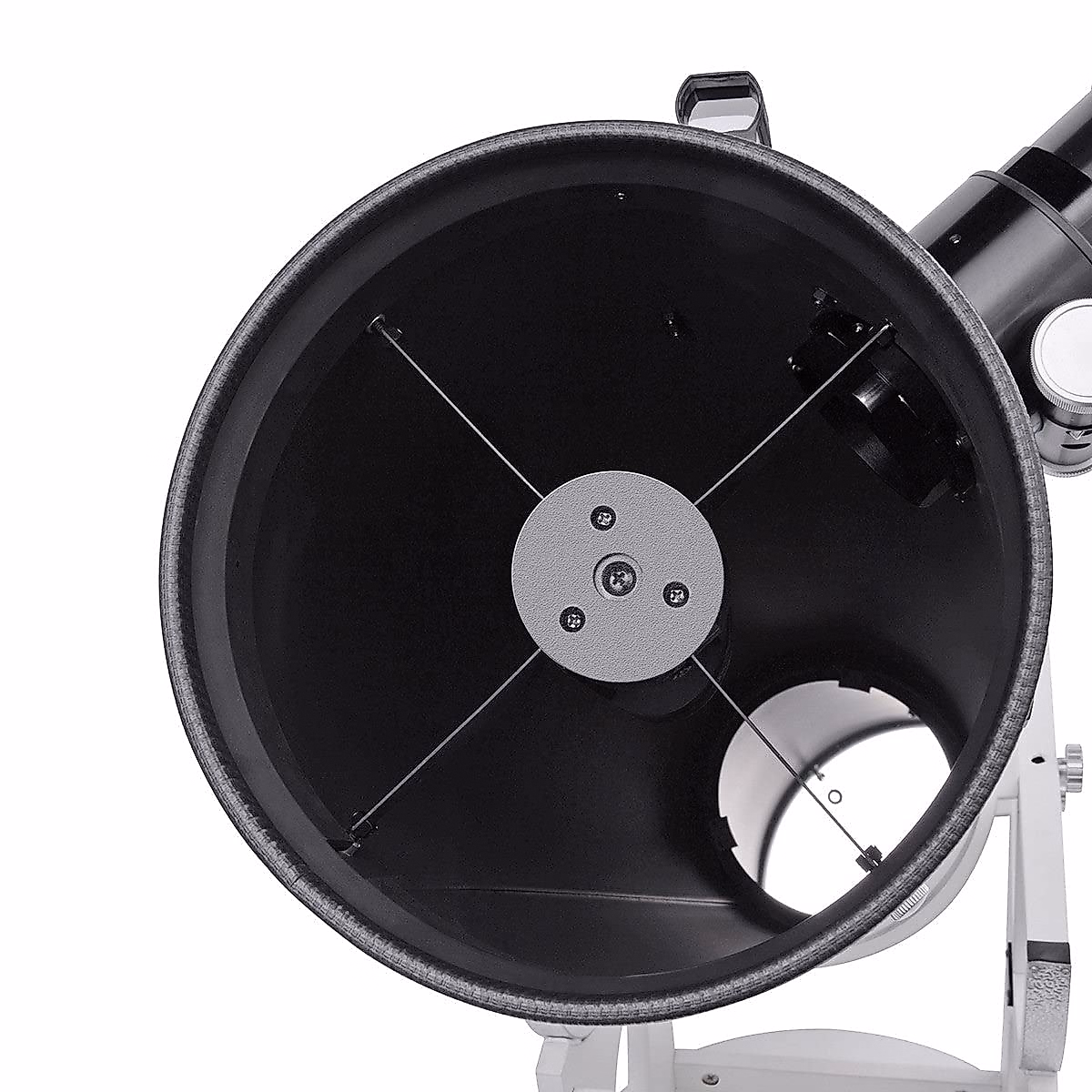 Explore Scientific FirstLight 8" Dobsonian Telescope Package Includes ReflexSight, Astro R-Lite Red Flashlight, Tirion Double-Sided Multi-Latitude Planisphere and Moon Crater Map.