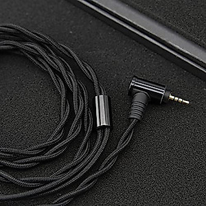 FAAEAL Upgrade 2 Pin 0.78mm Earphone Cable 2.5mm/3.5mm/4.4mm Balanced Replacement Wire for BLON BL03 Moondrop Aria KATO KZ ZS10 ZST CCA C16 TRN V90 TFZ Earphones (0.78mm with 3.5mm Jack)