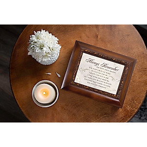 Cottage Garden Always Remember The Love Once Shared Woodgrain Embossed Ashes Bereavement Urn Box