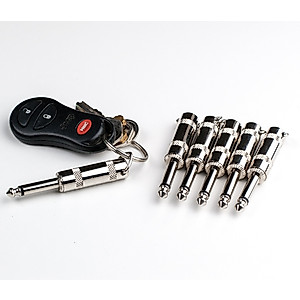 DropLight Ind. Handcrafted Guitar Amp Wall Mounted Key Holder with 6 Keychains (Hammer)