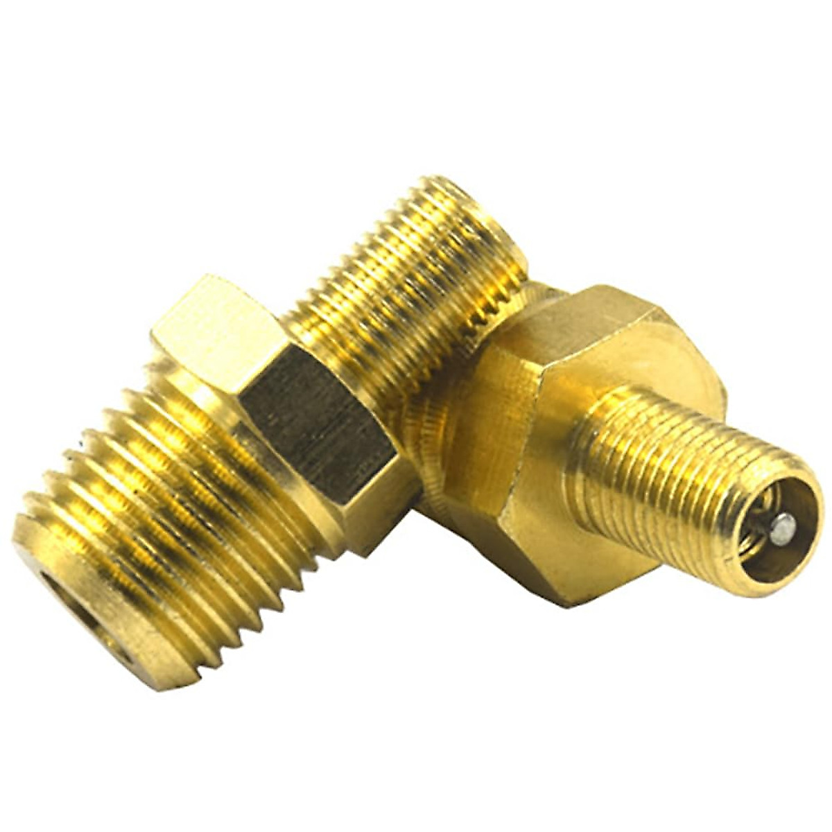 Tank Valve, 2pcs Schrader Valve Standard Valve Core with 1/4''NPT Male Threads for Air Compressor Tanks