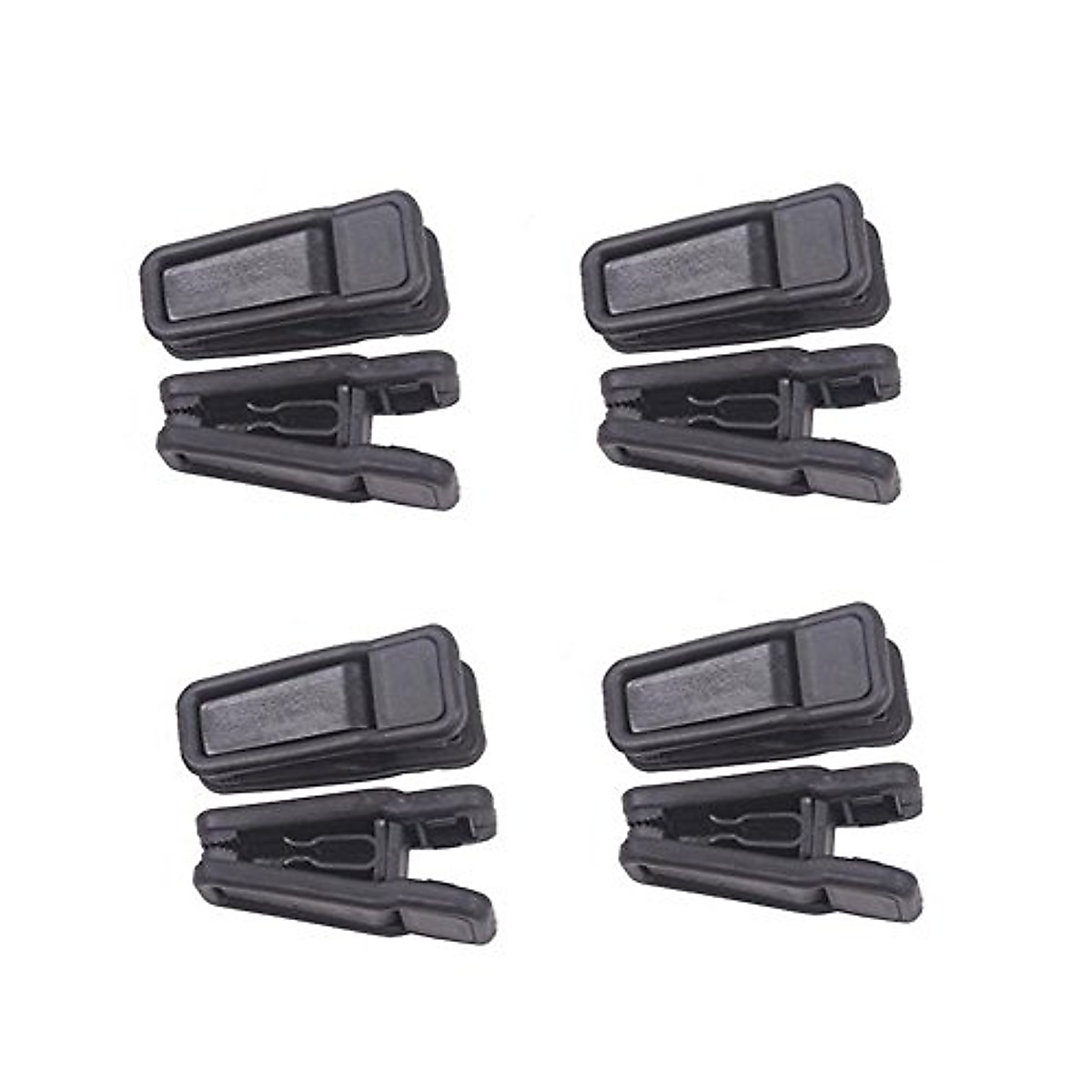 erioctry Plastic Hanger Clips- Black Slim-line Set 20 Pack Pants Hanger Clips, Strong Pinch Grip Clips for Use with Slim-line Clothes Hangers, Finger Clips for Velvet Hangers