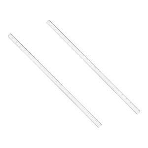 Fielect 4Pcs Clear Acrylic Round Rod Standard Plexiglas PMMA Bar Tolerance for DIY 6mm Diameter 250mm Height