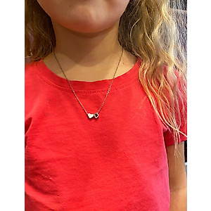 Tiny Gold Silver Love Heart Initial Necklace Personalized Dainty Letter Necklace Name Jewelry for Women Birthday Gift(silver J)