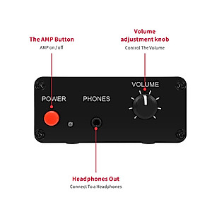 AtNeDcVh Mini Small Stereo Audio preamplifier, Headphone Amplifier, Gain 20dB Phono Turntable Phonograph preamp, Dual op amp NE5532 with RCA 3.5mm Input to RCA 3.5mm Output