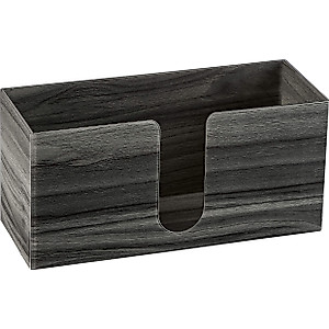 Designer Multifold Acrylic Paper Towel Holder Countertop Dispenser (Grey Wood)