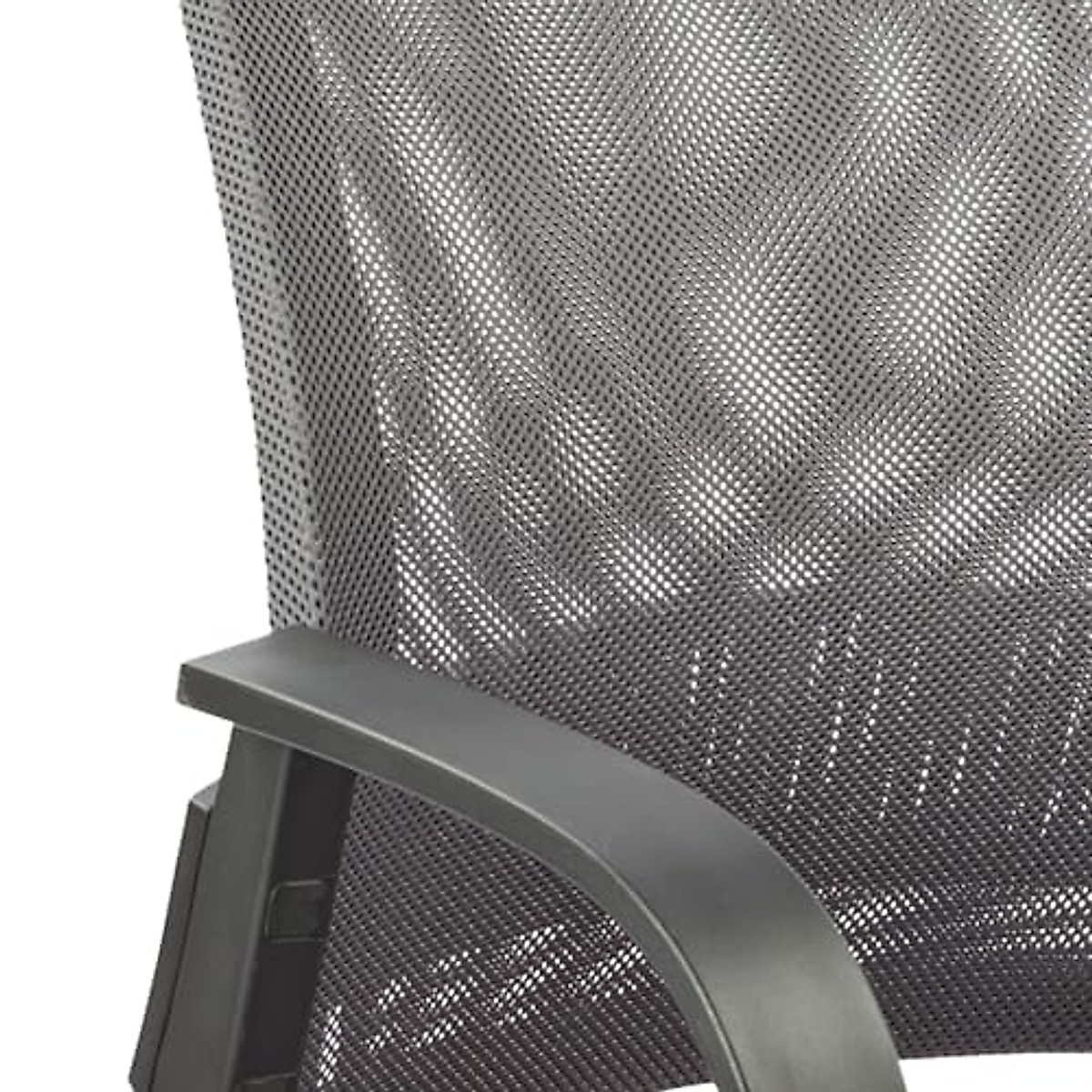 Leick Home Adjustable Height Mesh Back Office Desk Chair, Gray, 22" W