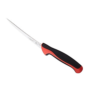 Mercer Culinary Red Millennia Colors Handle, 6" Curved Boning Knife