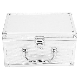 Deosdum Aluminum Tool Box, Portable Display Case Tool Case Aluminum Hard Case Equipment Tool Box Instrumentation Box 230x150x125mm