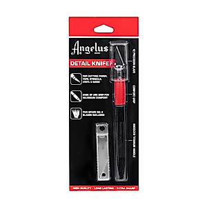 Angelus Detail Knife Precision Blade for Cutting Paper, Tape, Vinyl, Shoes, & 5 Blades