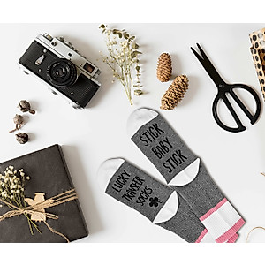 Lucky Transfer Socks Stick Baby Stick, IVF Socks Gift For Women Size 5.5-11, Pregnancy Maternity IVF Gifts -A49