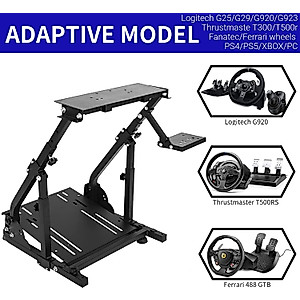 Dardoo G920 Steering Wheel Stand Durable with Adjustable Steering Frame Fit for Logitech G29 G25 G923,Thrustmaster T80 T150 TX F430,Thrustmaster Stand Foldable, Wheel, shifter and Pedal Not Included