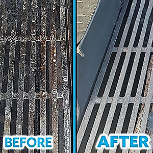 Kona 360 Clean Grill Brush - A Clean Grill in 30 Seconds Or Less - 18 inch Best BBQ Brush - Stainless Steel 3-in-1 Grill Cleaner for Effortless Cleaning